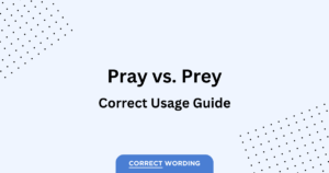 “Pray” vs. “Prey” - How to Correctly Use Each