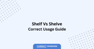 Shelf vs. Shelve - Which is Correct?